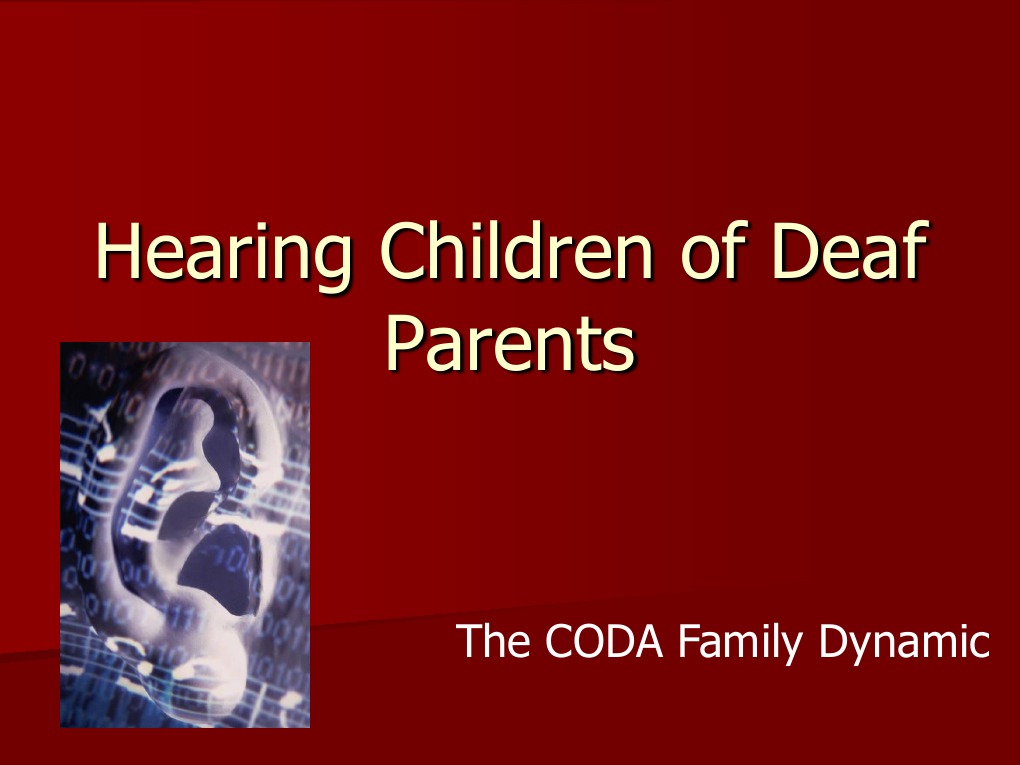 Hearing Children of Deaf Parents | PDF | Hearing Loss | Language ...