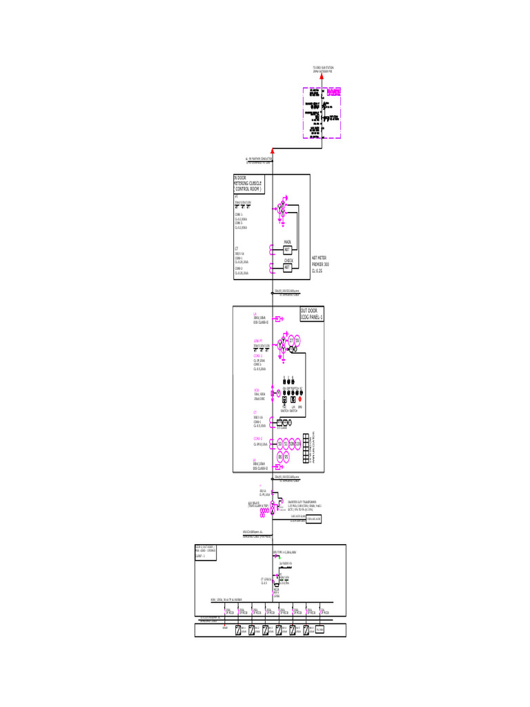 AC Single Line Diagram - DWG - Ib Vogt - DWG (20!08!22) - Model | PDF