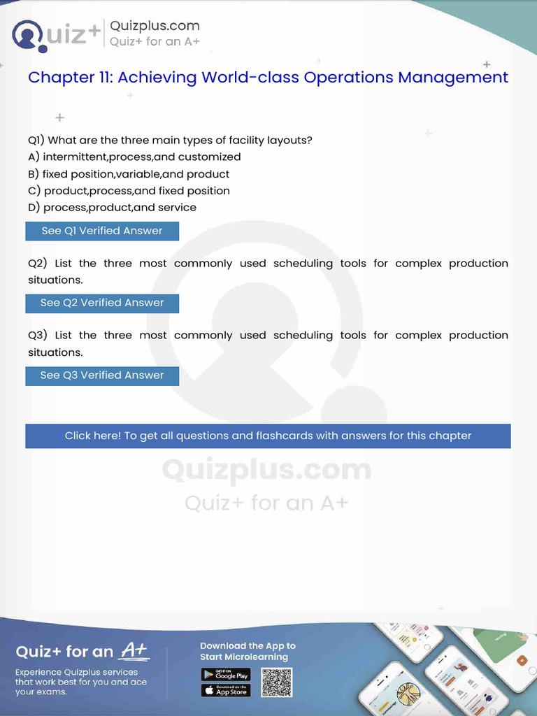 What Are The Three Main Types of Facility Layouts | PDF | Equity ...