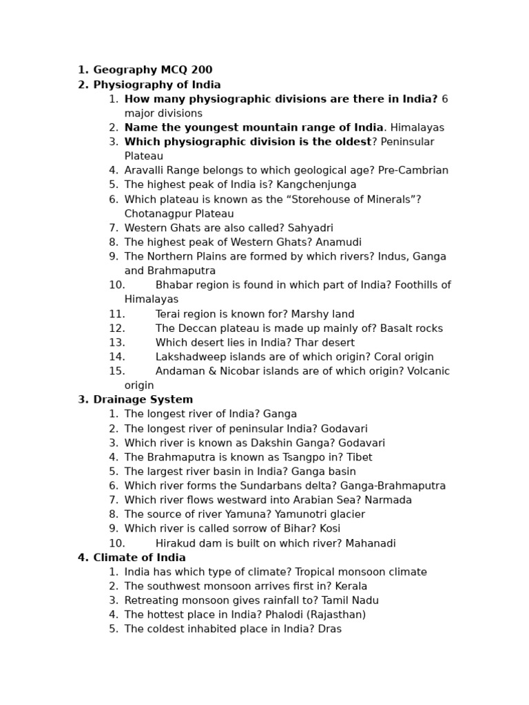 Geography 200 | PDF
