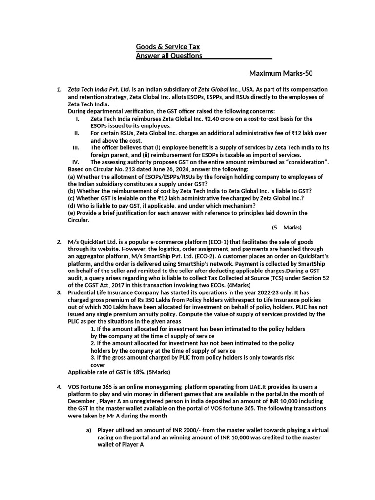 CS Executive Model Exam Series 1 | PDF | Insurance | Life Insurance