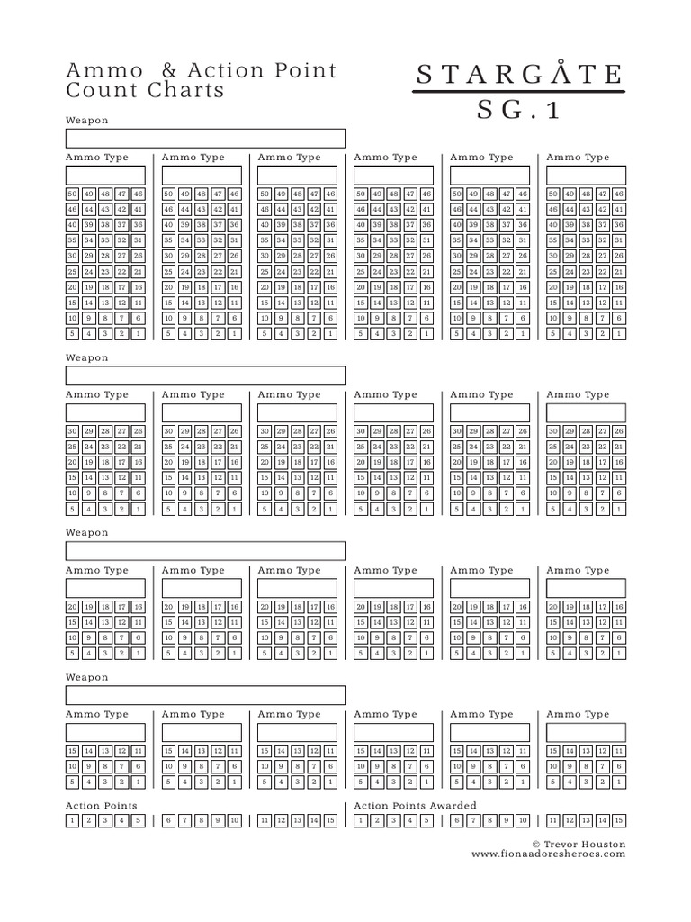 Stargate Sg1 RPG Gunchart | PDF