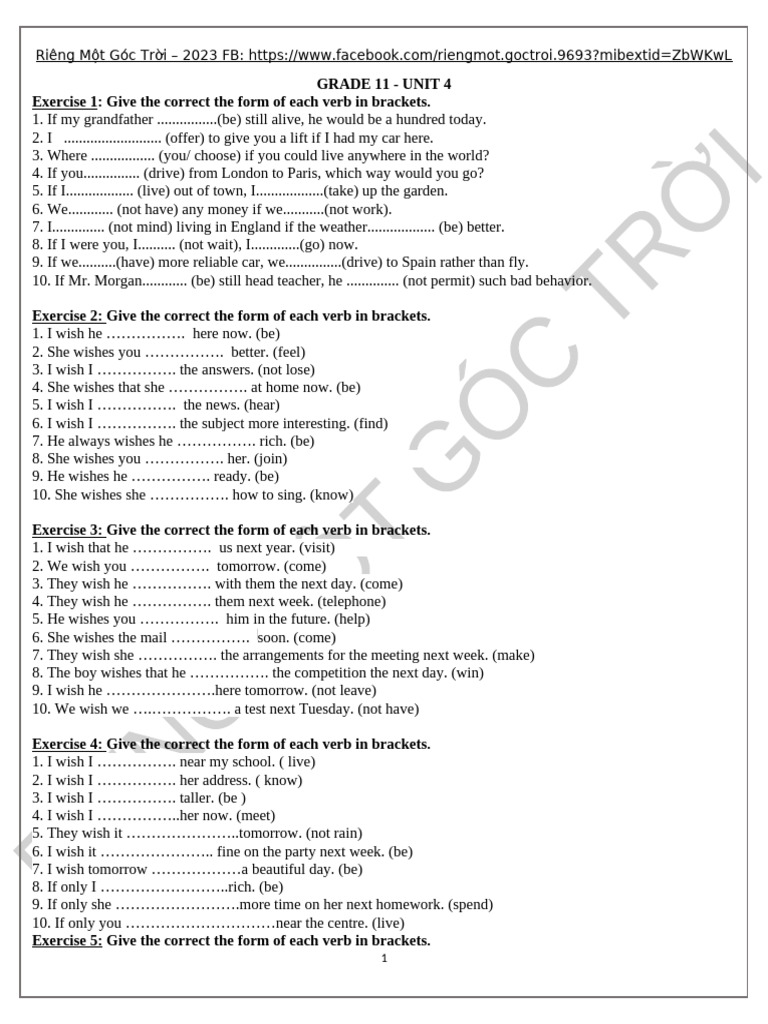 GRADE 11 - UNIT 4 - ĐỀ | PDF