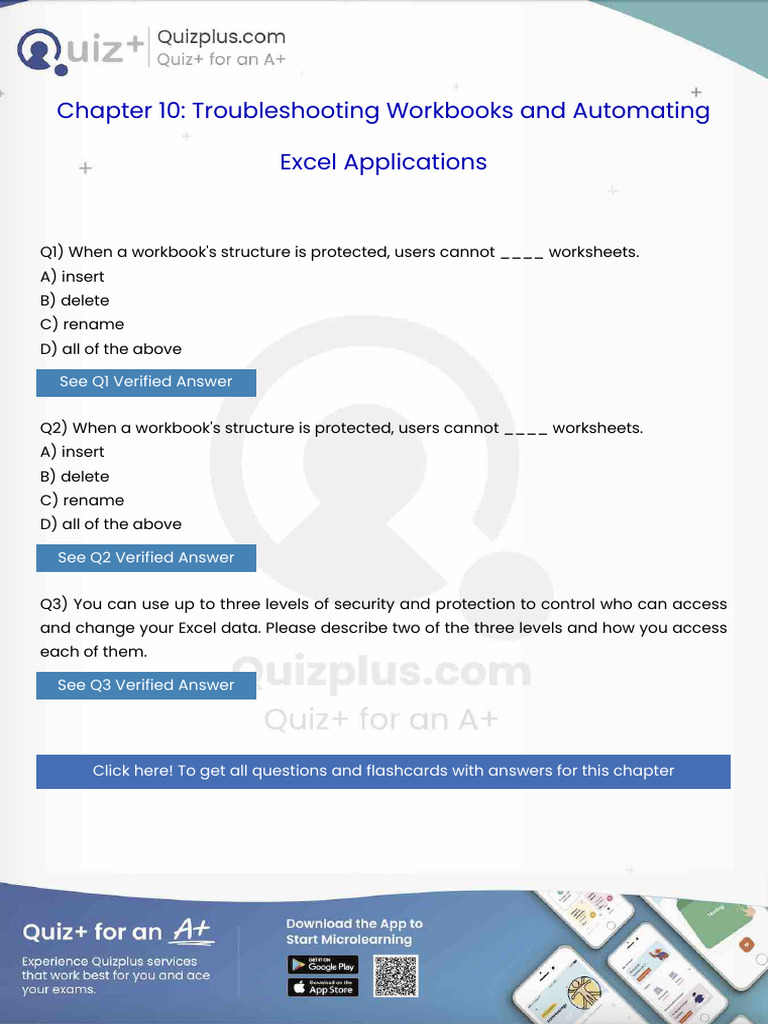 When a Workbooks Structure is Protected Users Cannot Worksheets | PDF ...