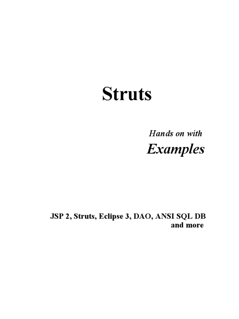 Struts Tutorial | PDF | Java Server Pages | Java (Programming Language)