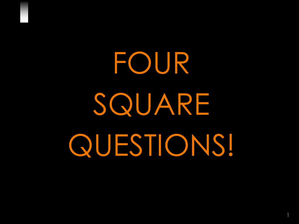 4 Square Questions: Simple Problem Solving | PDF | Home & Garden | Self ...