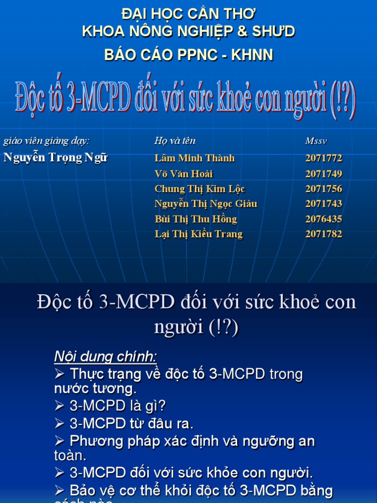3 MCPD | PDF