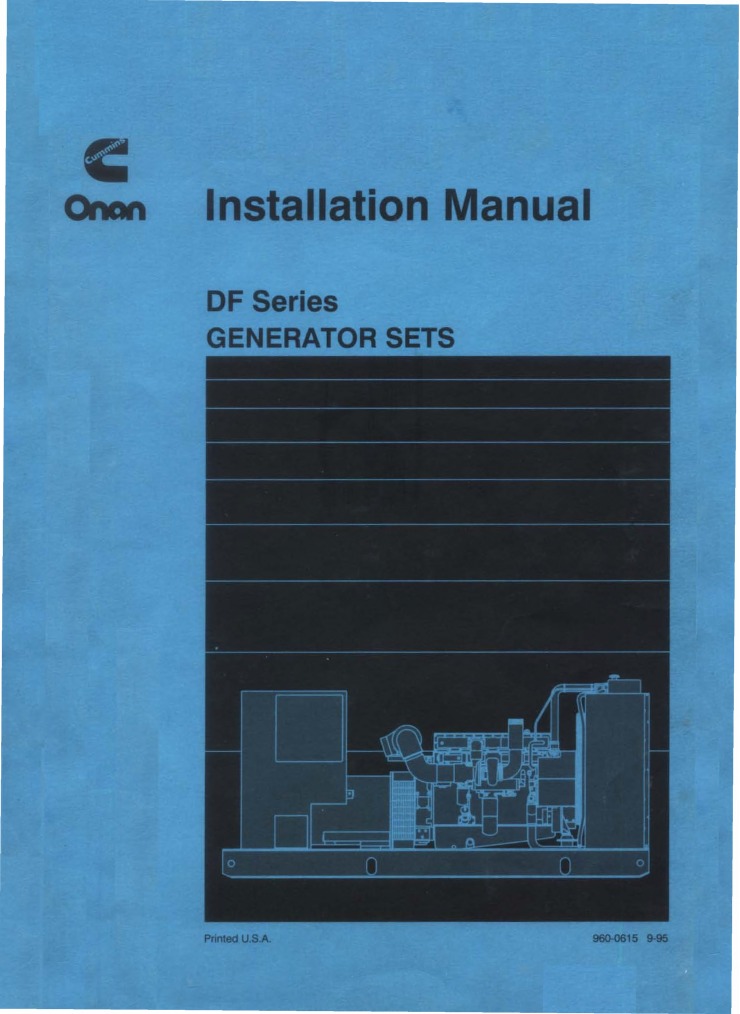 Cummins DF Series Installation Manual | PDF