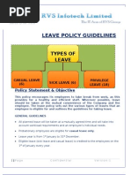 TCS India Policy - Sick Leave Ver 1 | PDF | Sick Leave | Employment