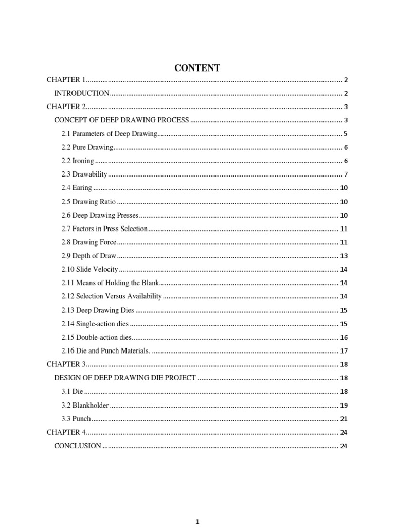 Die Design Deep Drawing Report | PDF | Sheet Metal | Ultimate Tensile ...