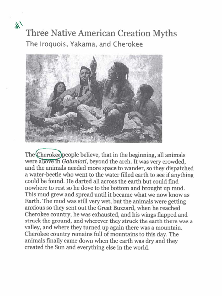 Native American Creation Stories Packet | PDF