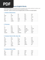 1000 Common Daily English Words | PDF