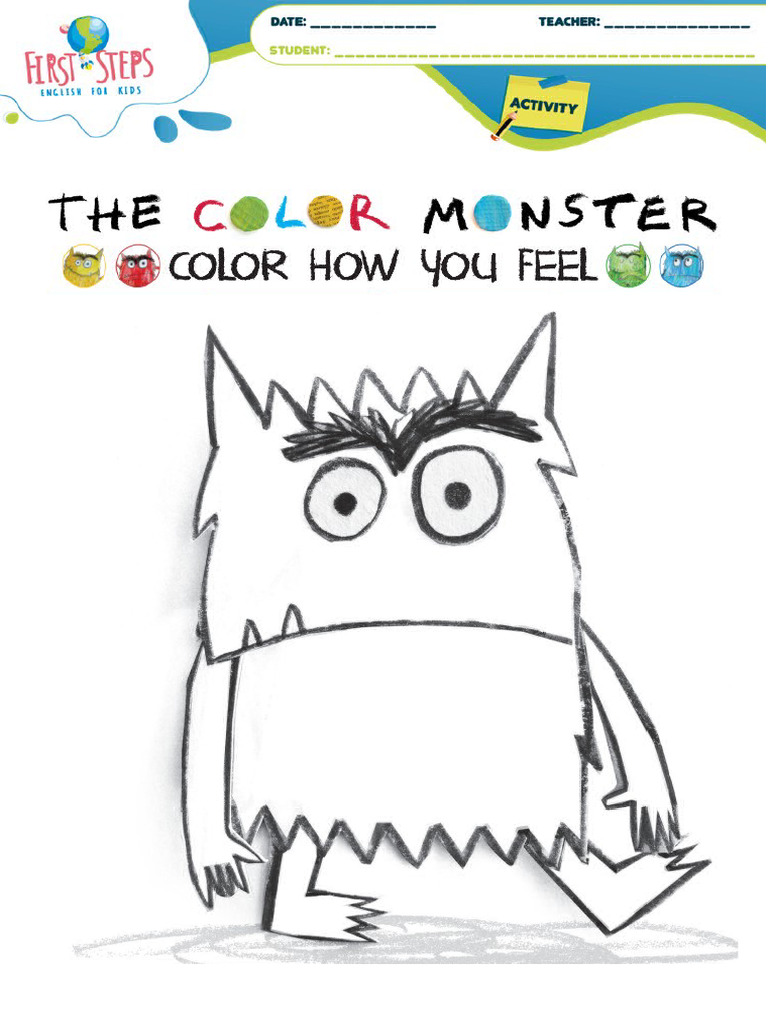 The Color Monster Worksheet | PDF