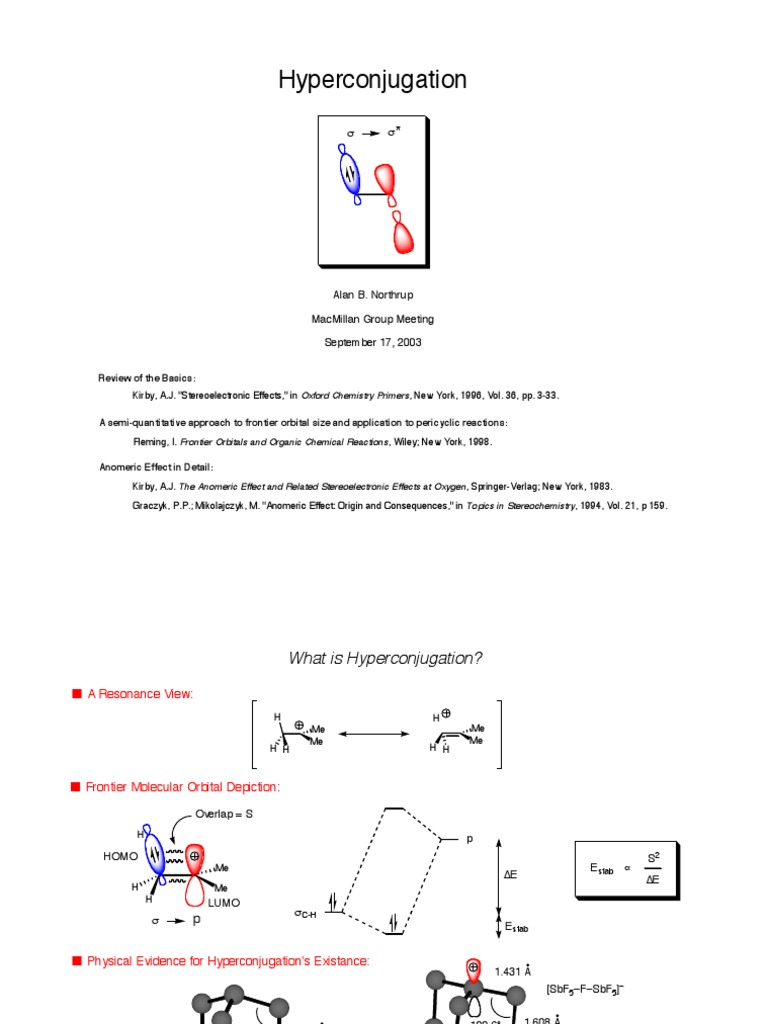 Hyper Conjugation | Download Free PDF | Organic Chemistry | Chemistry