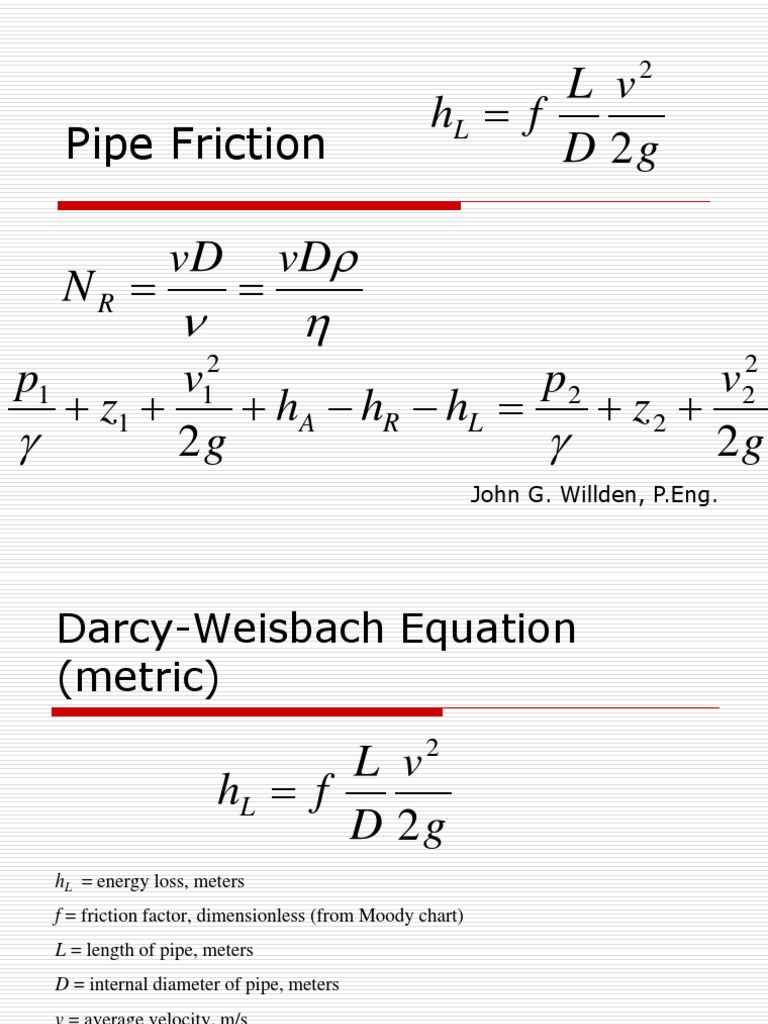 Pipe Friction | PDF