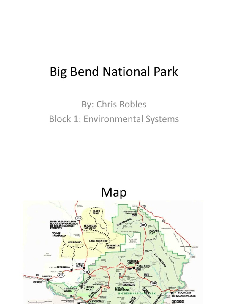 Big Bend National Park Ecosystems | PDF | Desert | Ecosystem