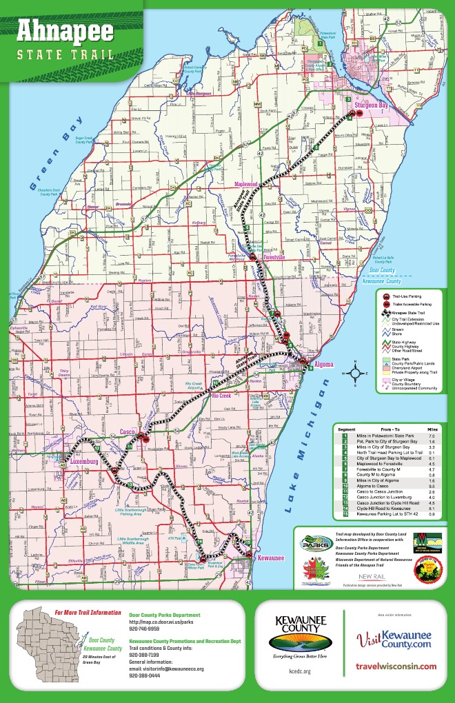 Ahnapee State Trail Map Guide | PDF | Travel