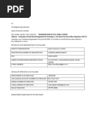 Form 60 for BH Registration Sample | PDF