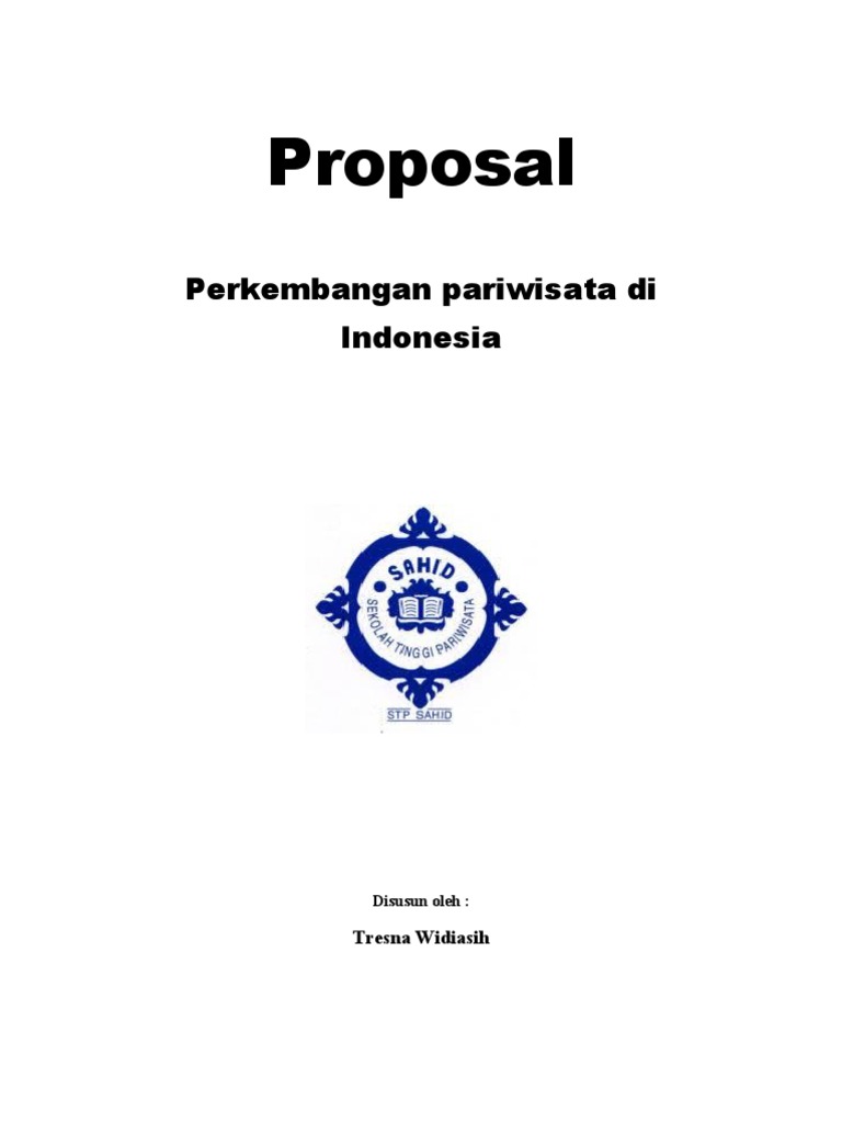 Proposal Pariwisata | PDF | Bisnis | Ilmu Sosial
