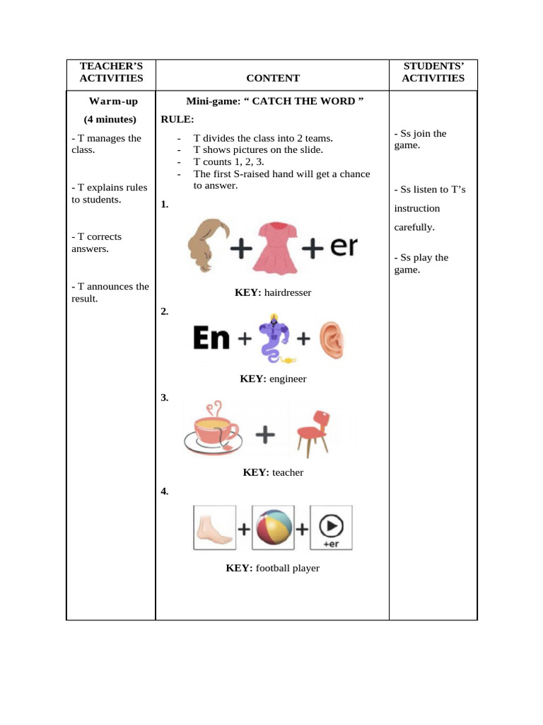 Lesson Plan - Group 3 | PDF | Morphology | Language Mechanics