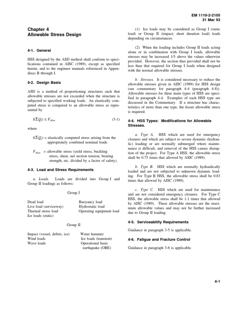 Allowable Stress Design | PDF | Structural Load | Lift (Force)