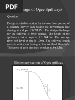 Ogee Spillway Design Calculations | PDF | Spillway