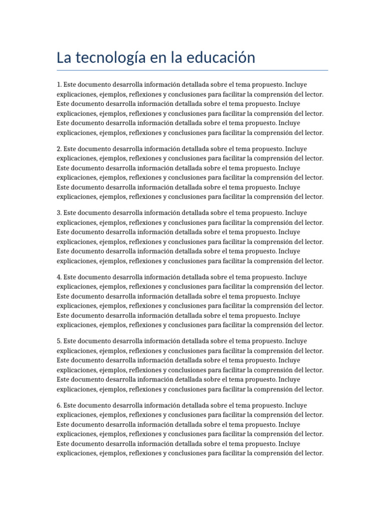 La Tecnología en La Educación | PDF