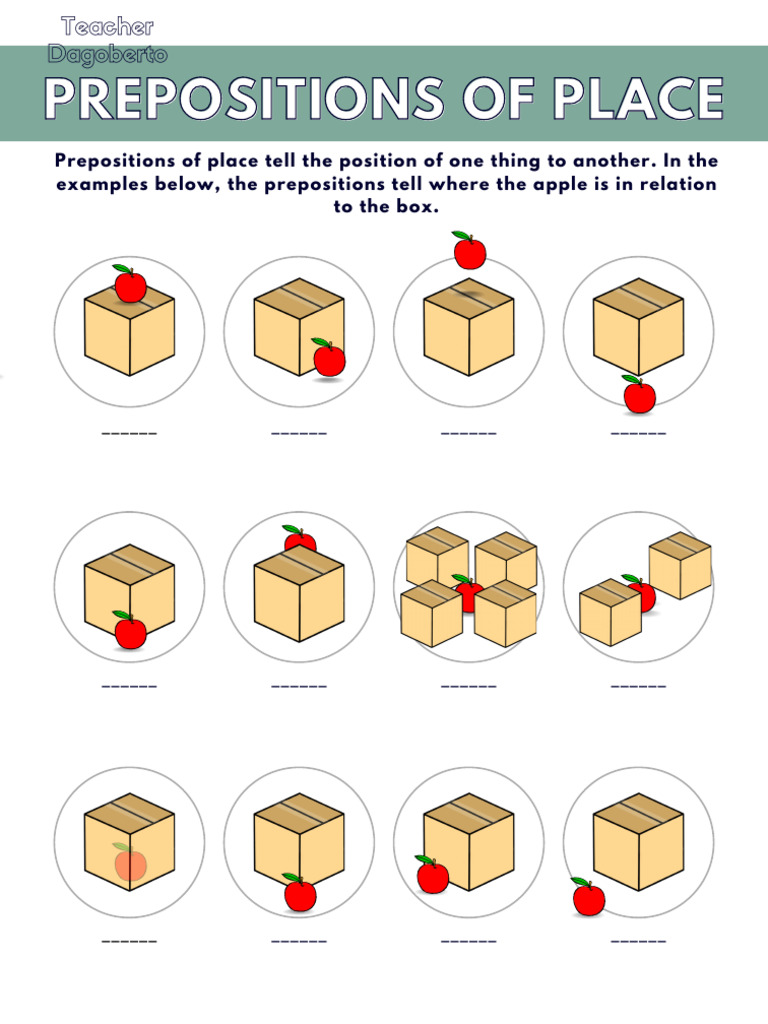 Prepositions of Place Poster | PDF