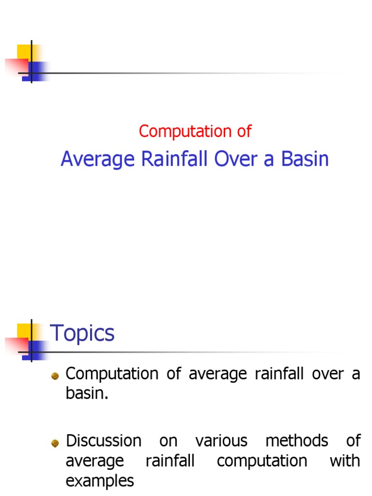 Average Rainfall Calculation Methods | PDF | Drainage Basin | Flood