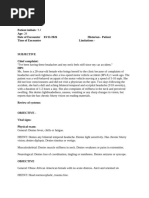 Neurological Assessment SOAP Note | PDF | Headache | Pain