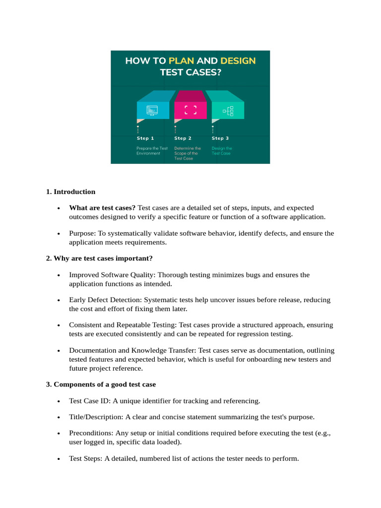 How To Design Test Case | PDF