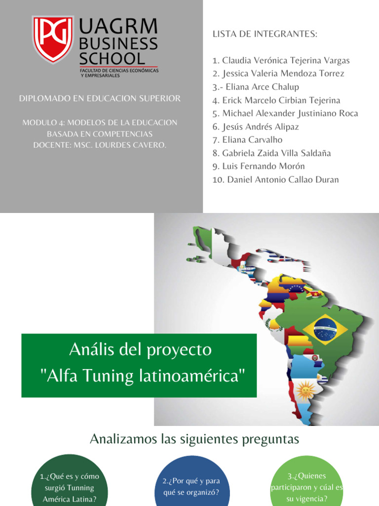 Proyecto Tuning | PDF | America latina | Universidad