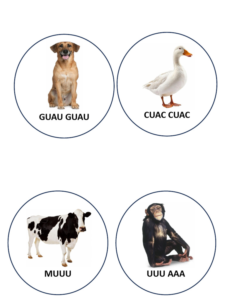 Onomatopeyas Animales | PDF