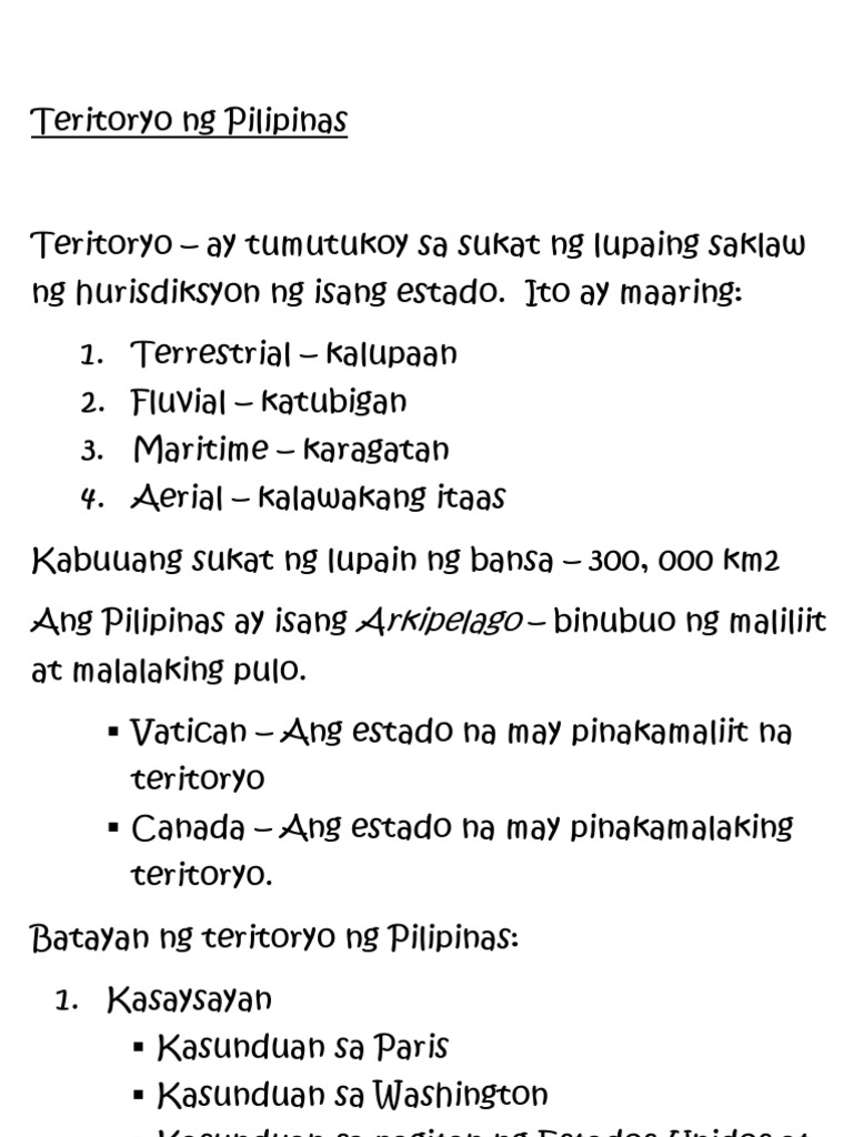 Teritoryo NG Pilipinas | PDF
