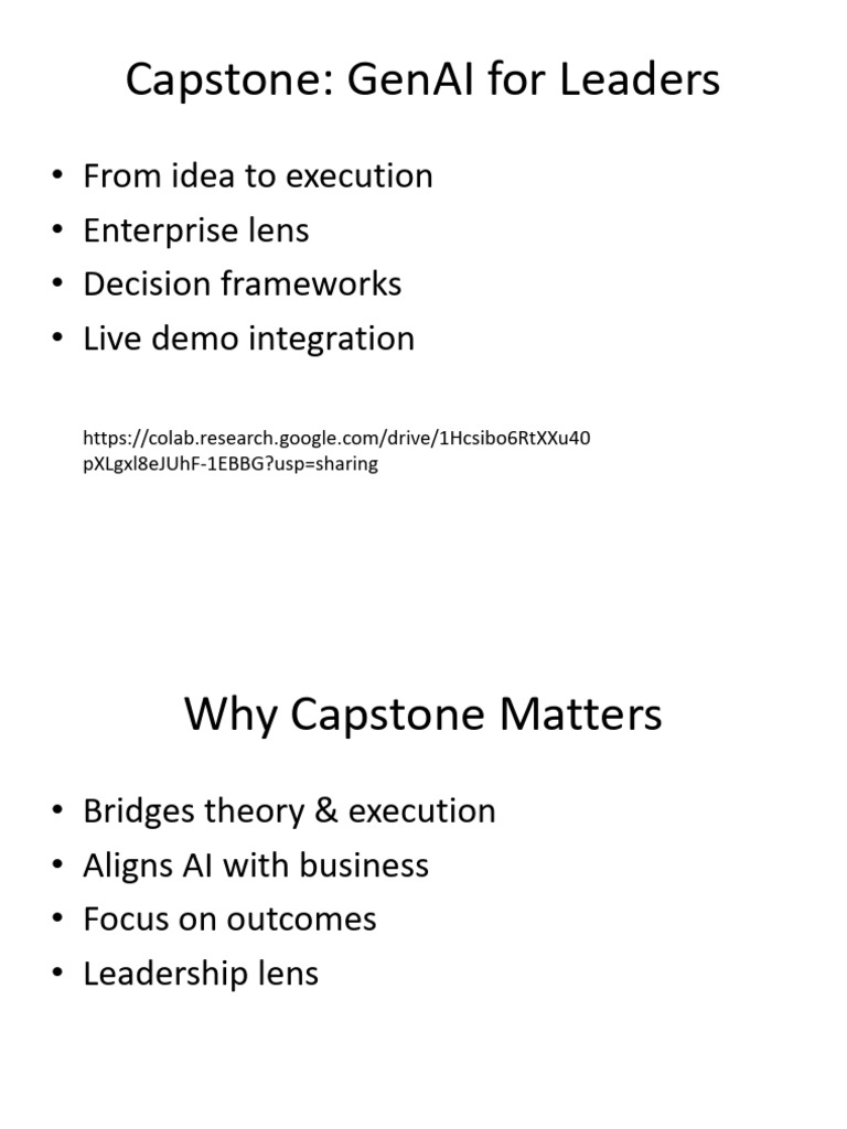 GenAI Capstone Presentation | PDF | Artificial Intelligence ...