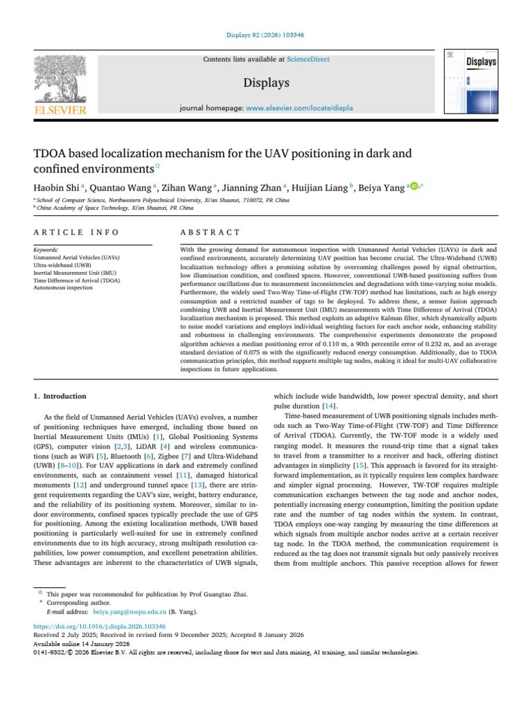 2026.shi - TDOA Based Localization Mechanism For The UAV Positioning in ...