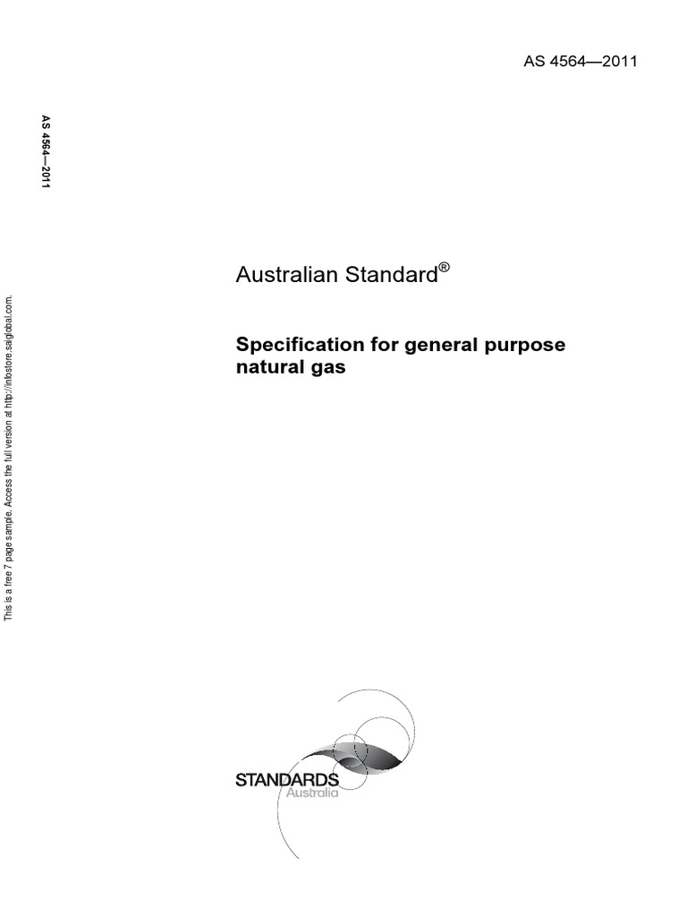 As 4564-2011 Specification For General Purpose Natural Gas | Download ...