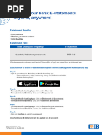 Accessing CIBC eStatements Guide | PDF | Banks | Online Banking