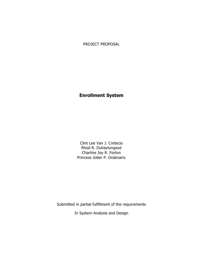 Project Proposal | PDF | Operating System | Areas Of Computer Science