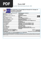 PAN Card Application Form CSF | PDF