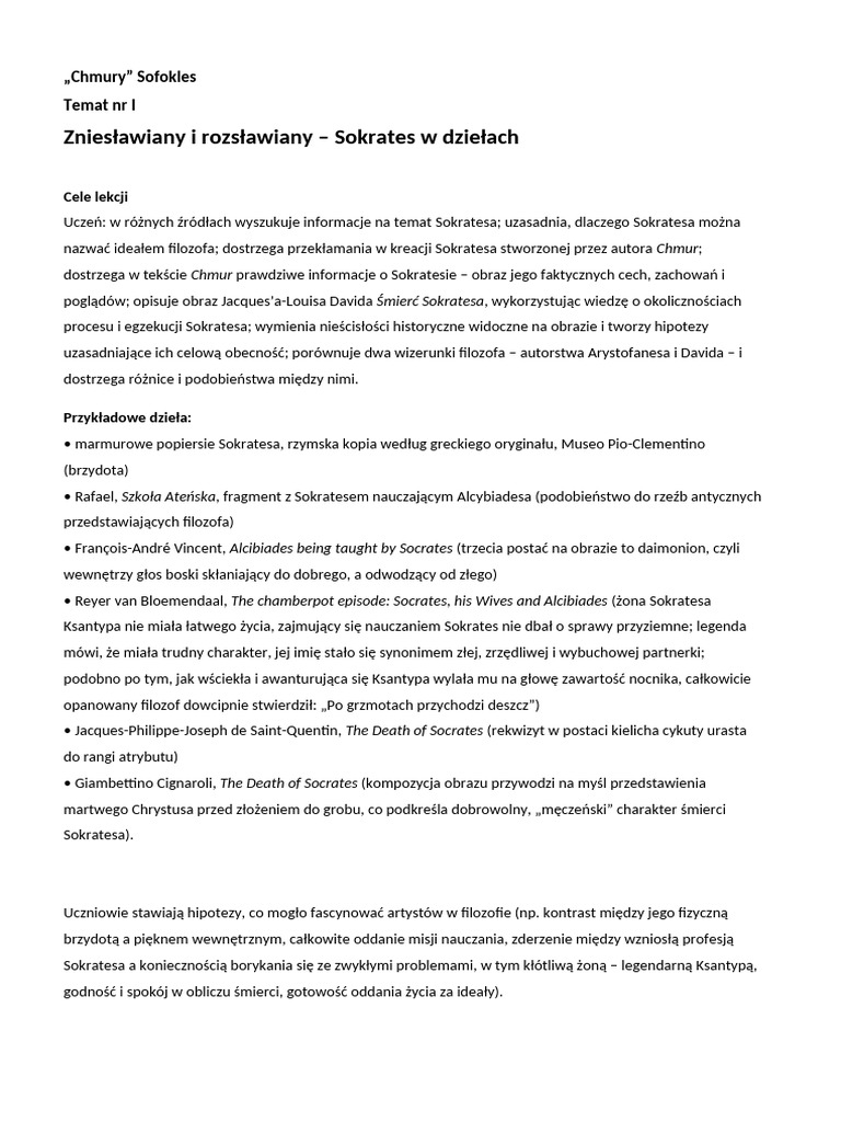 Chmury - Karty Pracy | PDF