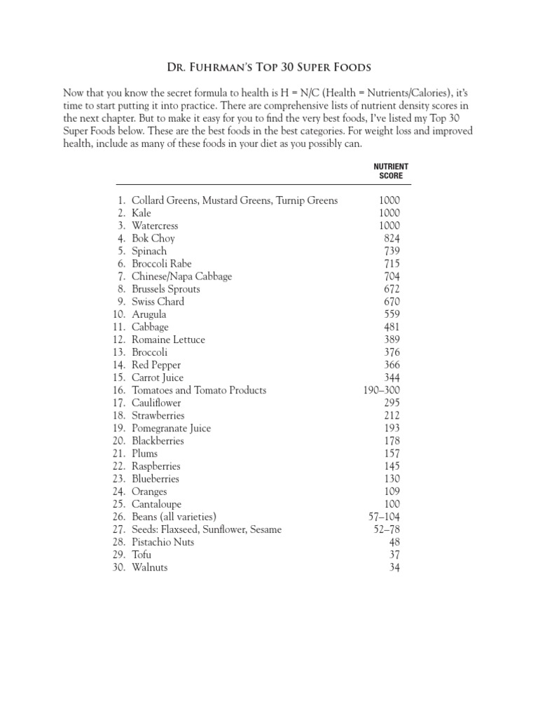 ANDI Scores Guide | PDF | Turkey Meat | Beef