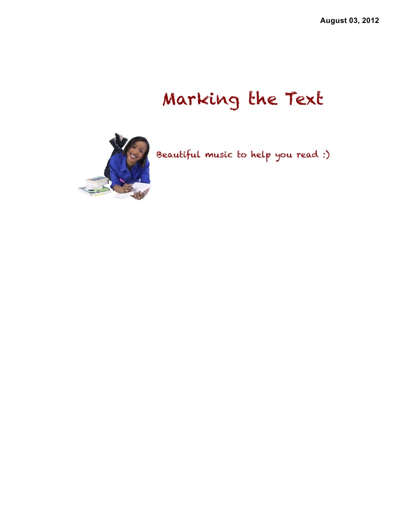 Marking The Text | PDF | Self-Improvement