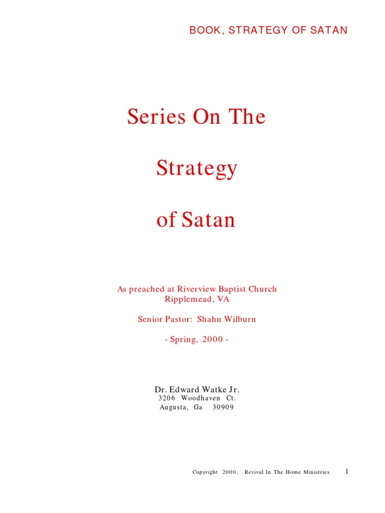Understanding Satan's Strategies | PDF | Satan | David