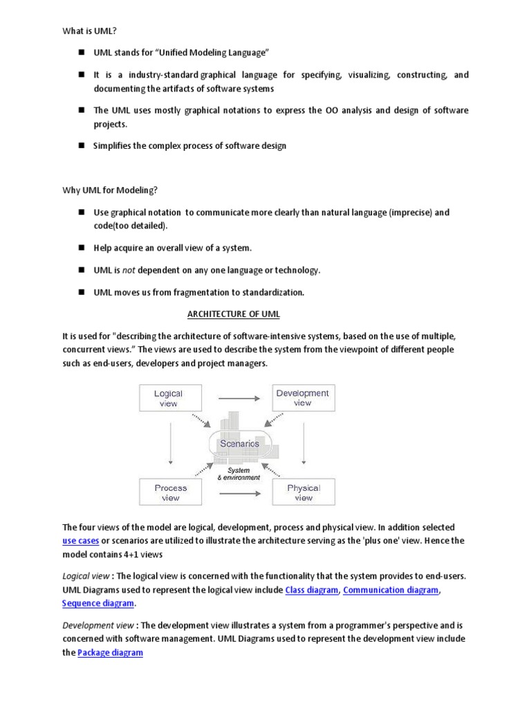 What Is UML | PDF | Unified Modeling Language | Conceptual Model