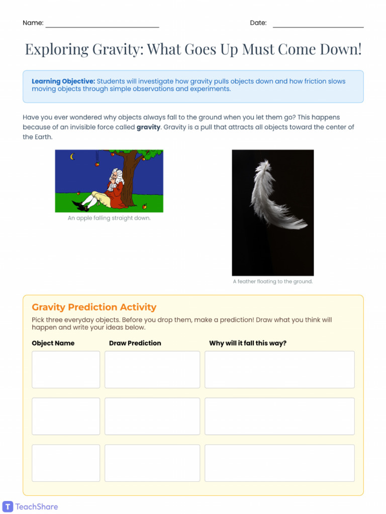 Exploring Gravity and Friction | PDF