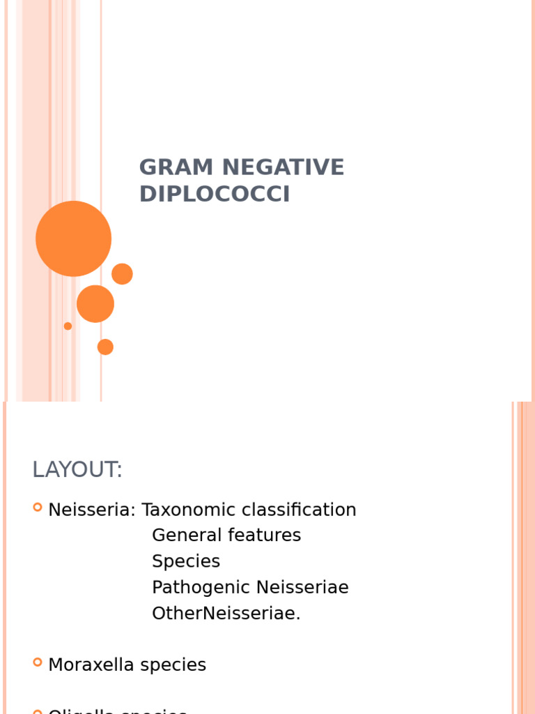 Gram Negative Diplococci | PDF | Meningitis | Immunology
