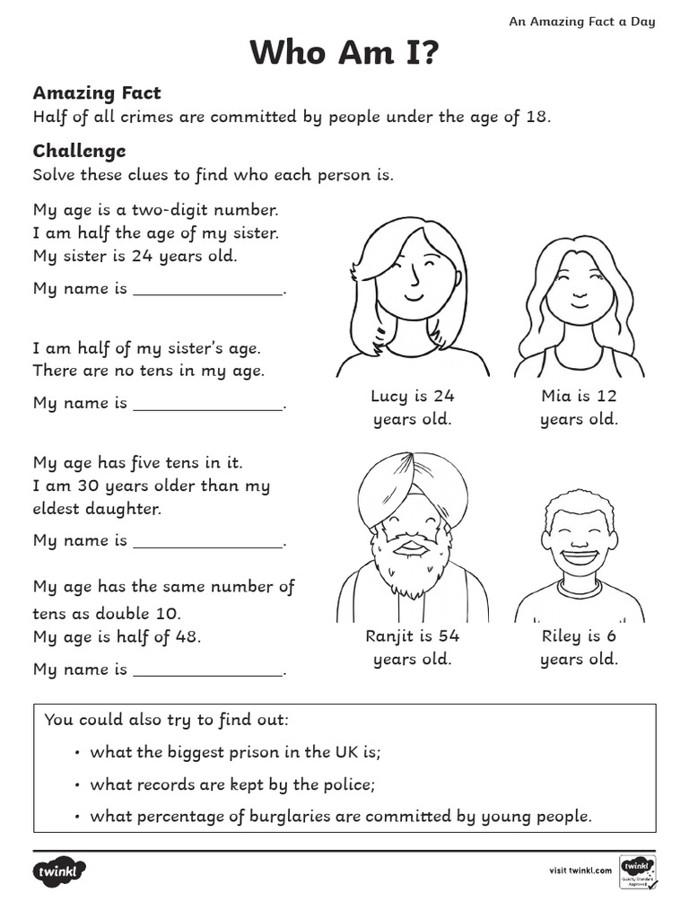 T T 2547098 Who Am I Activity Sheet | PDF