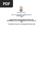 NWU Law Faculty House Style Guide | PDF | Citation | Quotation Mark