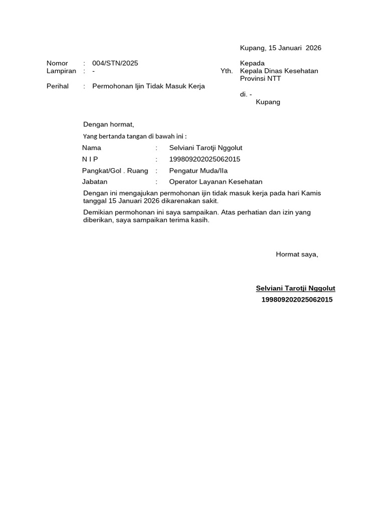 Surat Keterangan Ijin Dkk1 | PDF